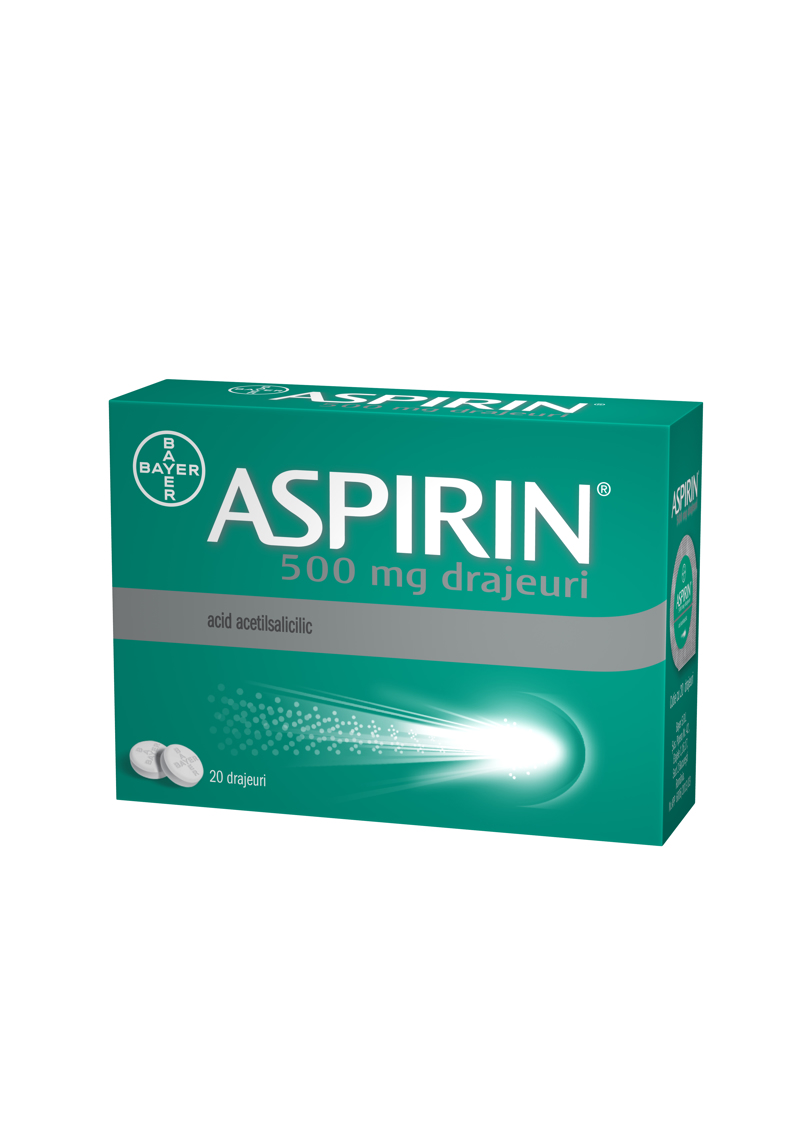 Aspirin 500mg-drj x 20-Bayer SRL