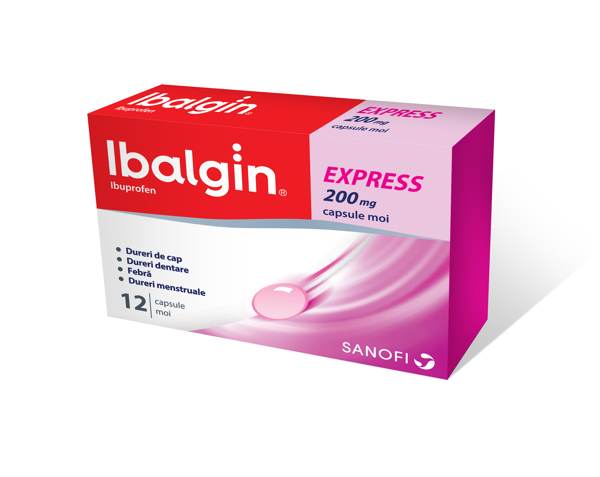 Ibalgin Express 200mg-cps.moi x 12-Sanofi Romania