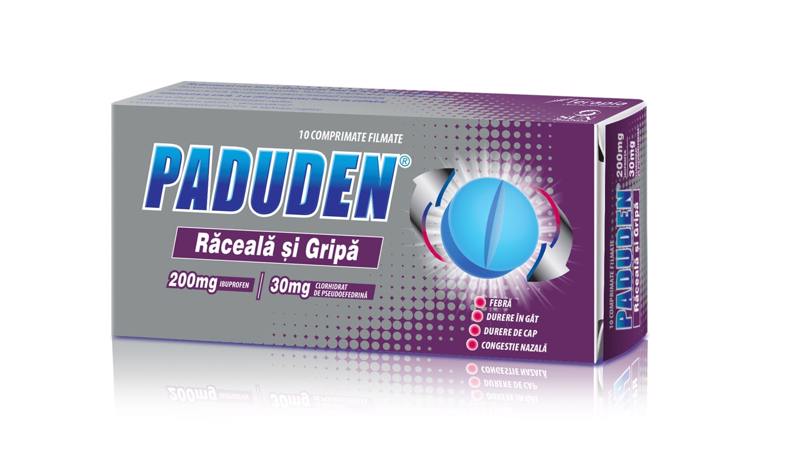 Paduden raceala si gripa 200mg/30mg cpr.film. x 10 Terapia